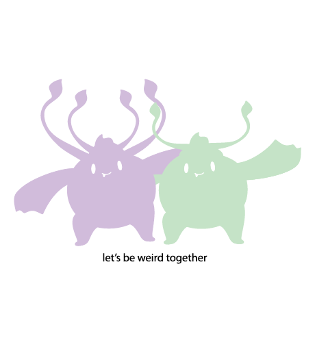 Weird Together – upside down grin